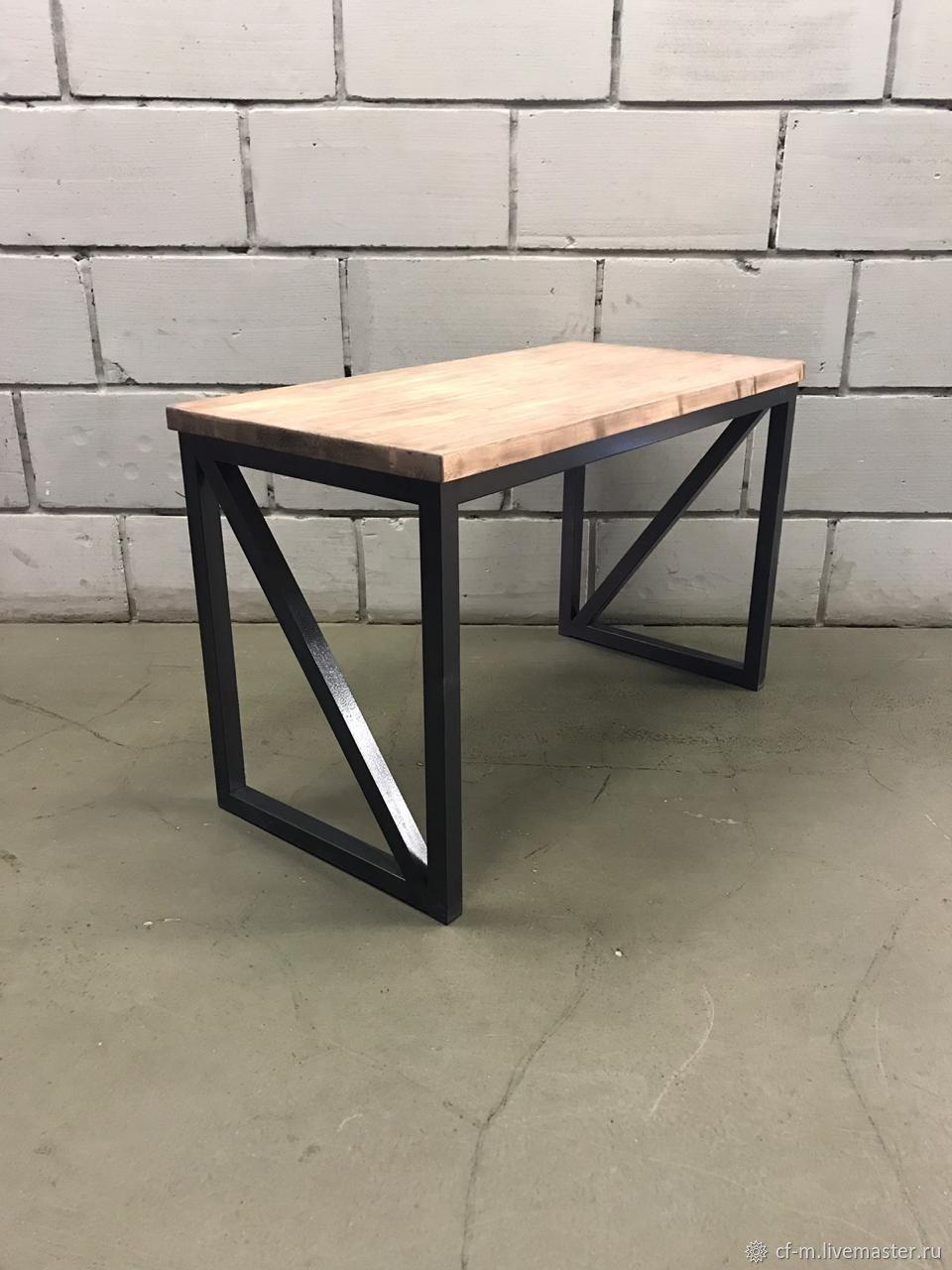 Стол Обеденный Loft Classic Из Металла и Дерева, Лофт 1200х600х750 ...