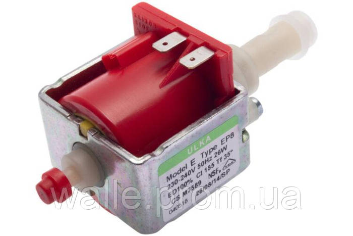 Насос ULKA E Type EP8 230-240V 26W 2,5BAR D=7 D1 = 14 вихід пластиковий ...