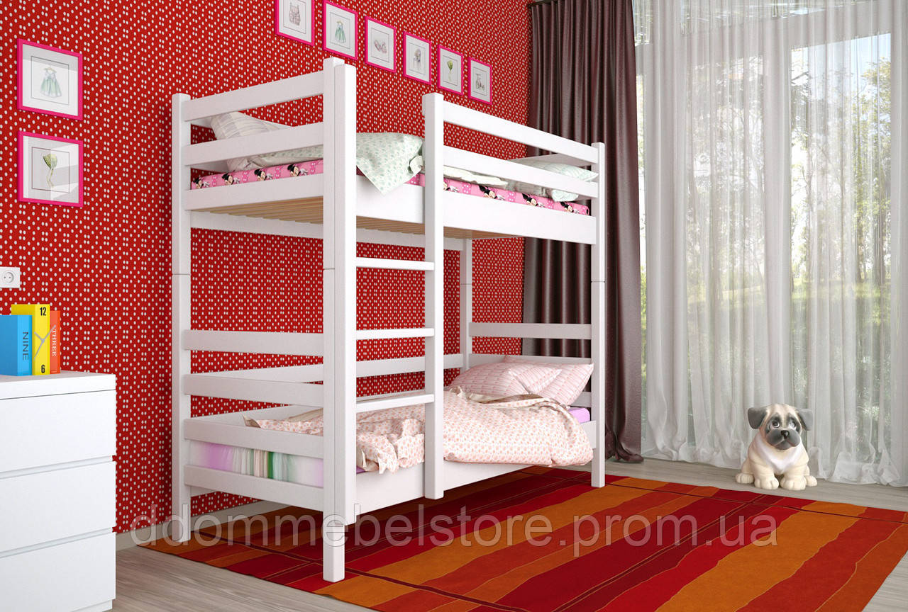 Купить Двухъярусная кровать из дерева Сосна 90*190 Дуос Классик MECANO ...