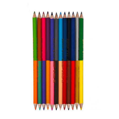 Олівці трикутні двосторонні Marco Grip-Rite 24 кольору (9101-12), ціна ...