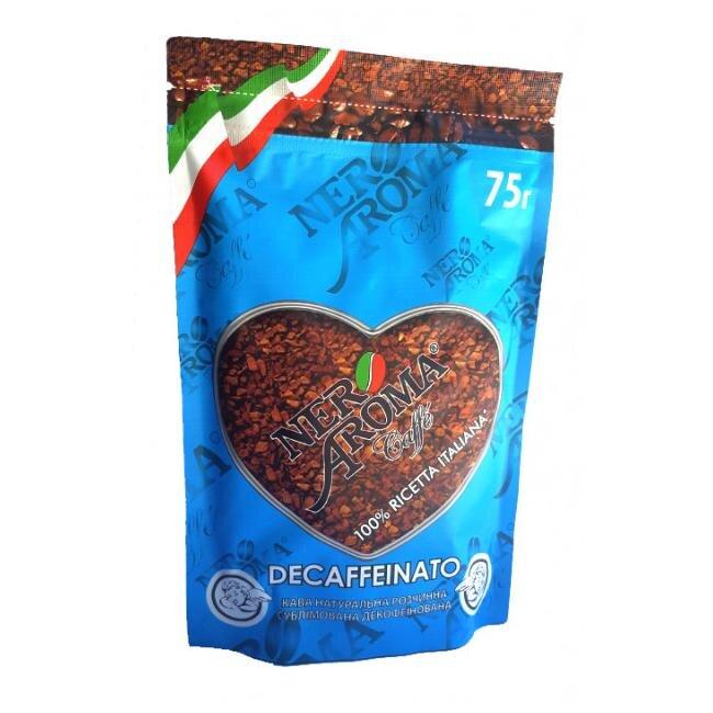 Кофе растворимый Nero Aroma БЕЗ КОФЕИНА 75г (ID#728421965), цена: 180 ...