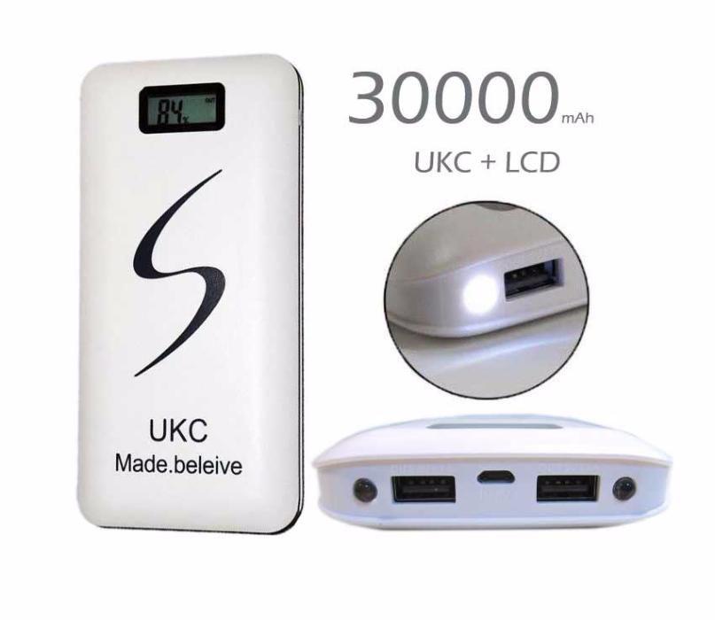 Power Bank 30000mAh UKC 2 USB + фонарик | Повербанк | Внешний ...