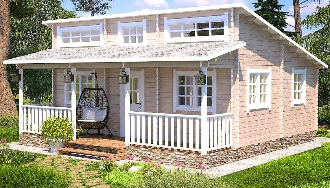 Модульный садовый домик 7,0x6,8м Gartenhäuser-46 (ID#1360799474), цена ...