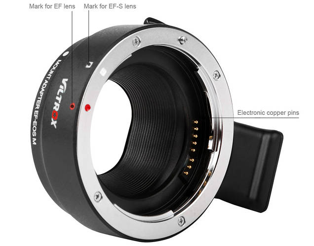 Адаптер (переходник) автофокусный Viltrox EF-EOS M для Canon EF, EF-S ...