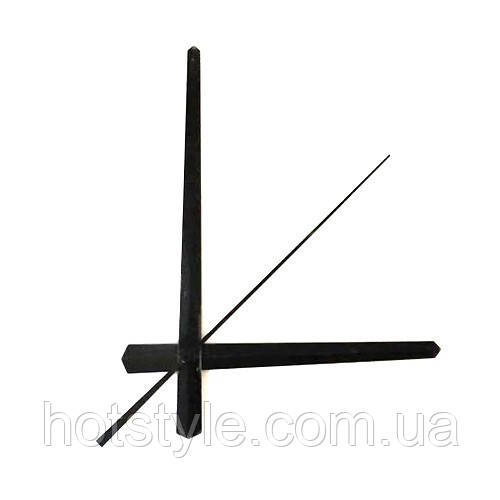 Стрелки для часов, часового механизма, комплект из 3 стрелок, черные ...