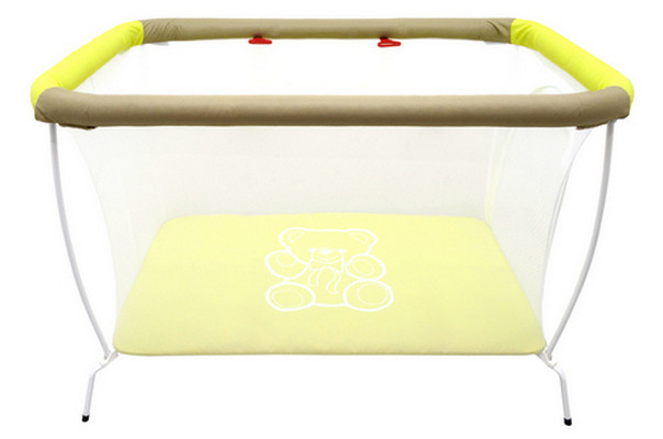 Манеж Детский Игровой "Волошка" Прямоугольный с Мелкой Сеткой Желто ...