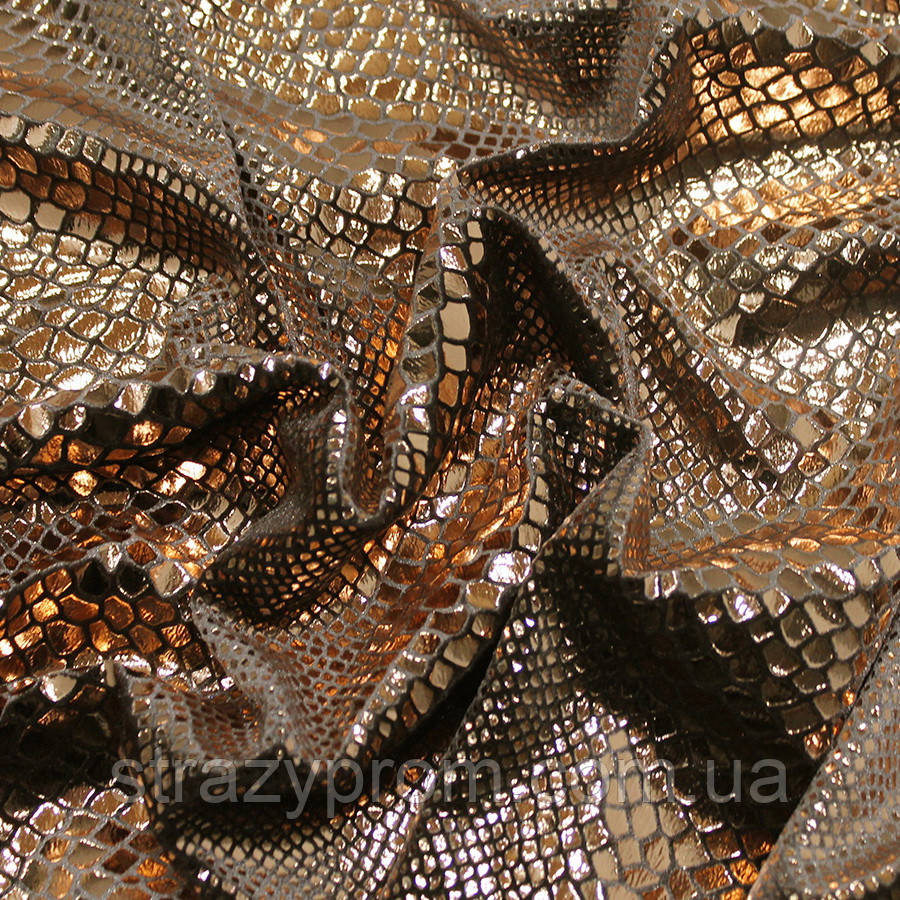 Купить Python Foil on Velvet Rose Gold on Brown Chrisanne Clover 1м ...