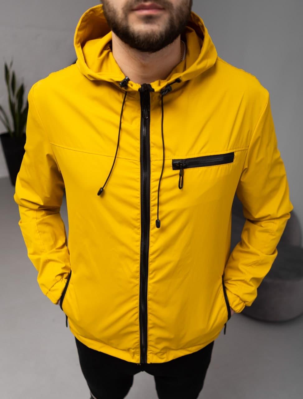 Ветровка мужская желтая Spring L (ID#1364005936), цена: 810 ₴, купить ...