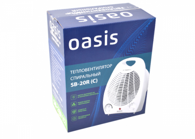 Эргономичный обогреватель, тепловентилятор, дуйка Oasis SB-20R (С) (ID#1467192420), цена: 516 ...