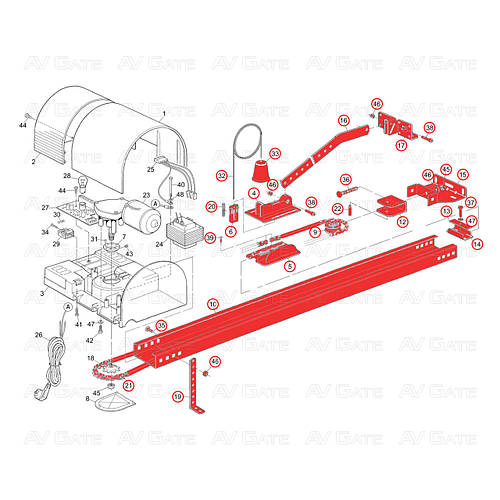 Купити Напрямна рейка в зборі SHEL30 Nice, ціна 2197 грн - Prom.ua (ID ...