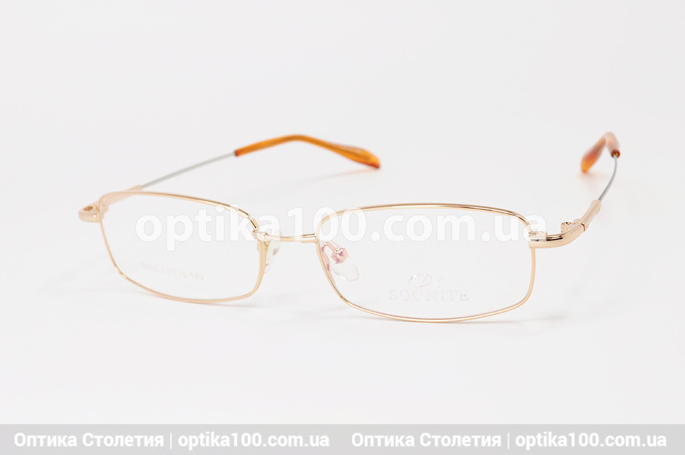 Титановая Лёгкая Оправа для Очков Suonite 108. Золотистая — Купить ...