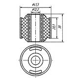 07-02 Сайлентблок задней балки Audi 80, 90, Cabriolet, Coupe; 811511247 ...