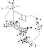 19-18 Втулка переднего стабилизатора Chevrolet Aveo (T250), Kalos ...