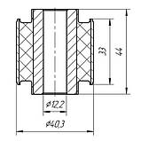 25-02 Сайлентблок задней прямой поперечной тяги Subaru Legacy (B12, B13 ...