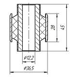 15-09 Сайлентблок заднего поперечного прямого рычага 12x36,5x28x45 ...