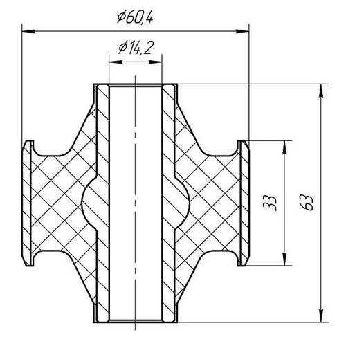 Купить 14-05A Сайлентблок переднего рычага задний усиленный Toyota ...