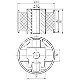 24-15 Сайлентблок нижней опоры двигателя Renault Trafic 2; Opel Vivaro ...