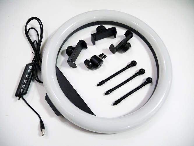 Купить Кольцевая LED лампа RGB MJ36 36см 3 крепл.тел USB, цена 842 грн ...