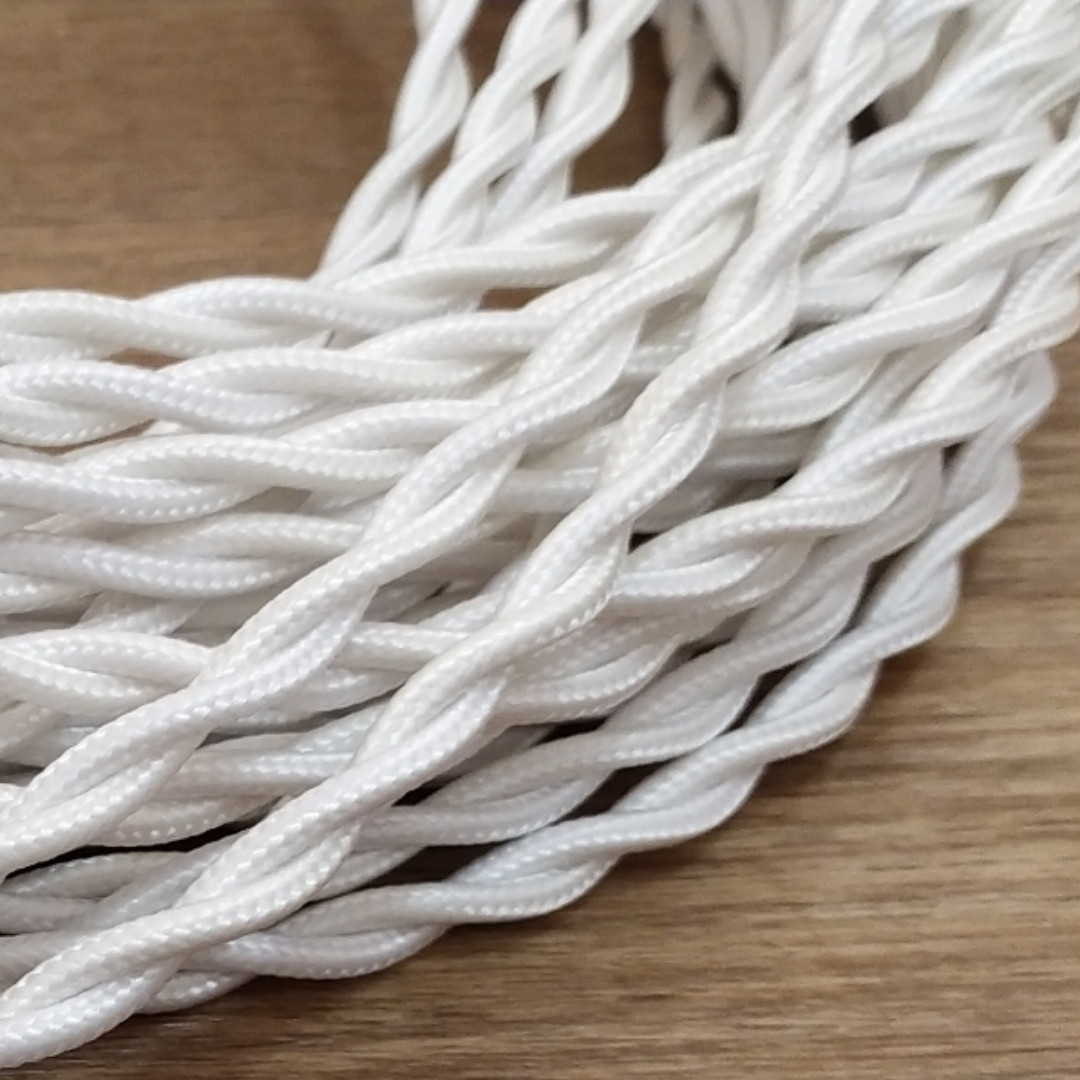 Ретро провод 2х2,5 двойной витой белый для наружной проводки: продажа ...