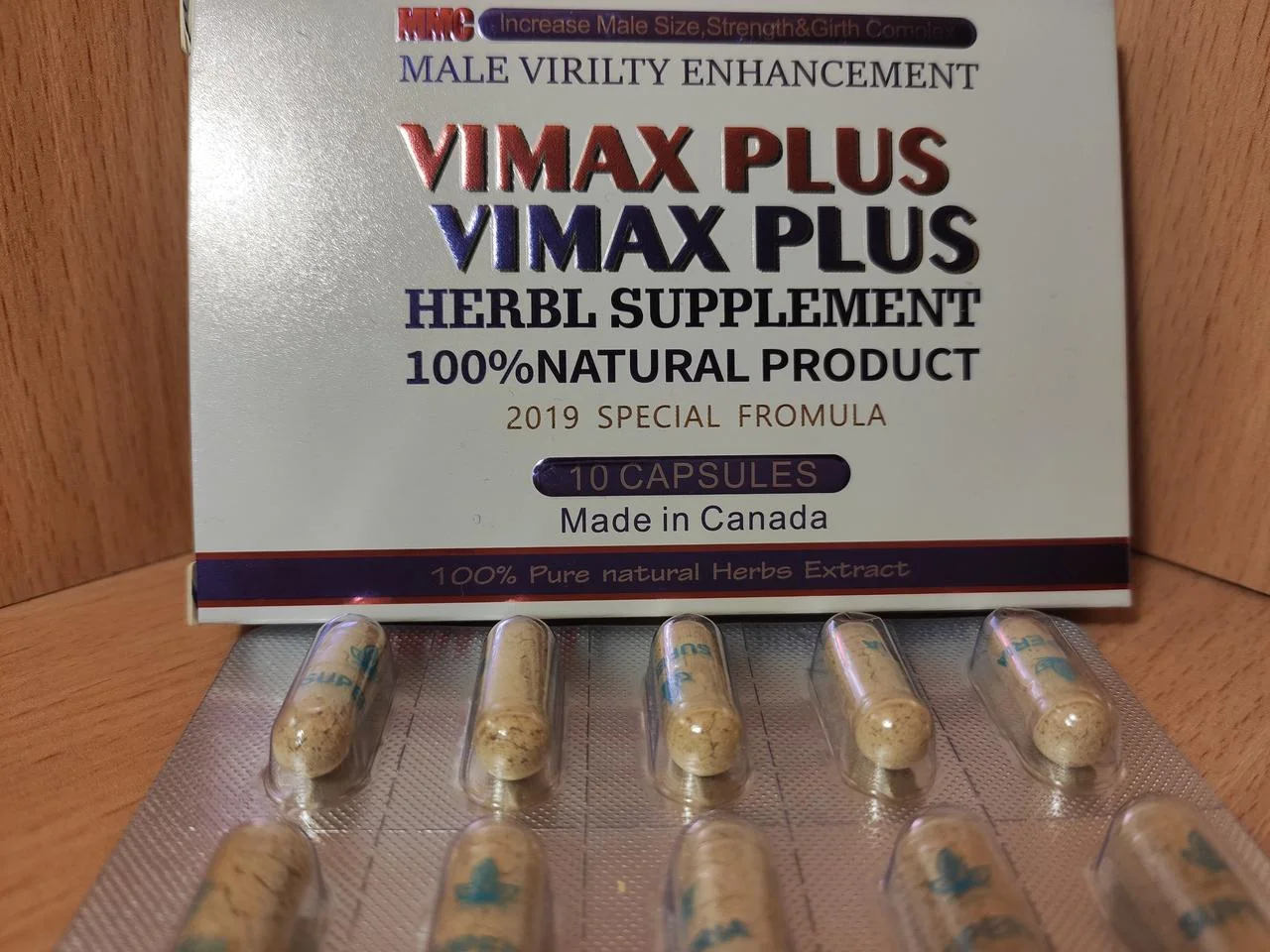 Капсули для потенції VIMAX PLUS (Вімакс плюс) collack, 10капс*600 мг (аналог Ярса Гумба): продаж ...