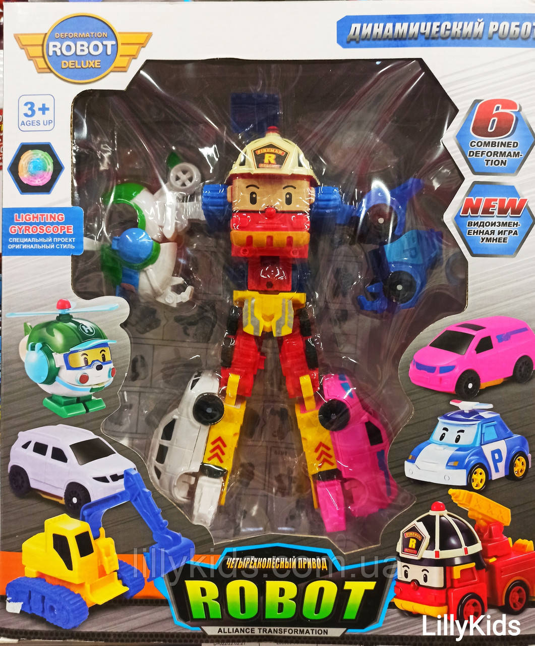 Робот- Трансформер Робокар Поли “Robocar Poli 6в1” L83608-6C — Купить ...