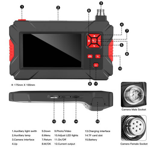 Эндоскоп с монитором HD 2м 3,9 мм, цена 2658 грн — Prom.ua (ID#1367632300)