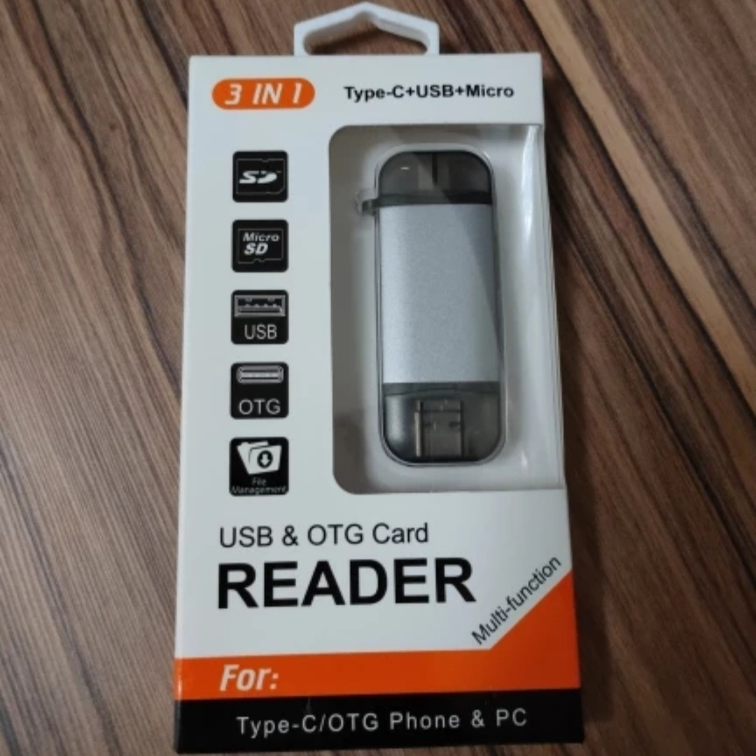 Картрідер 3 в 1 Tf Sd Usb 2 0 Otg Microusb Type C Usb Id 1368105480