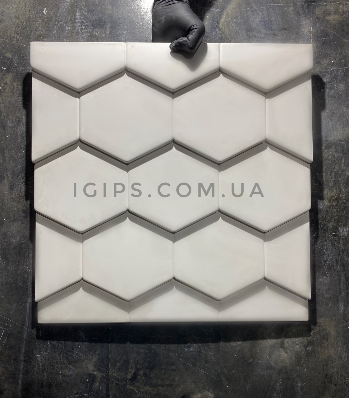 Гипсовая 3д Панель "Черепица" для стен и потолков 50x50см: продажа ...