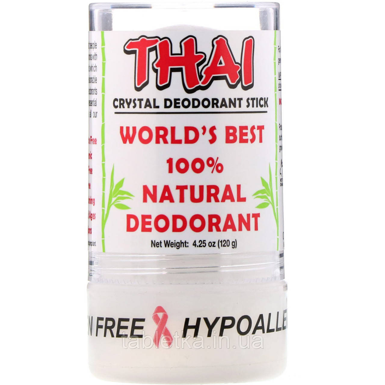 Купити Thai Deodorant Stone, Thai Crystal Deodorant Stick, 4.25 oz (120 ...