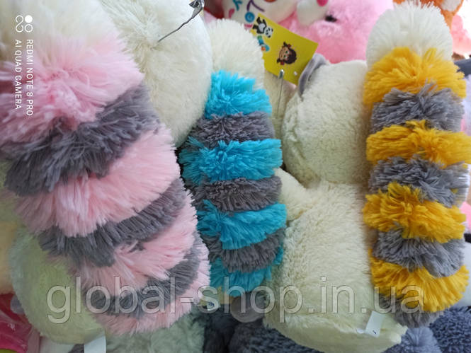 Купить Мягкая игрушка большая Лемур Юху с большими глазами 3 цвета,30 ...