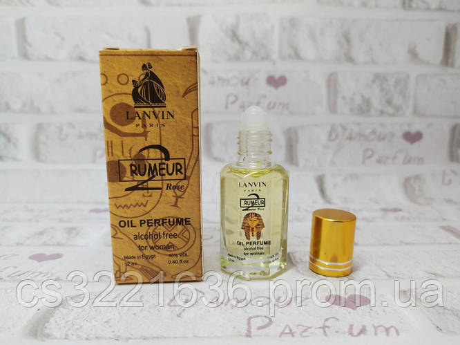 Оригинальные масляные духи женские Lanvin Rumeur 2 Rose (Ланвин Румер ...