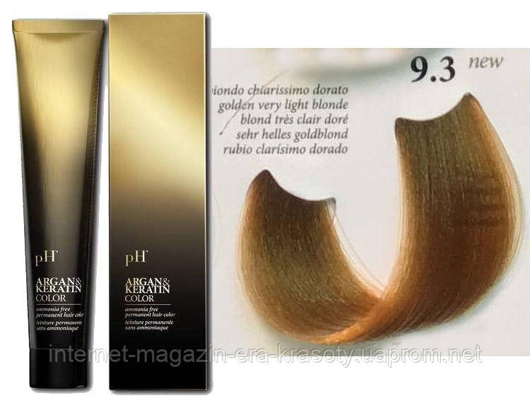 Краска для Волос с Арганом и Кератином 9.3 Очень Светлый Блондин ...