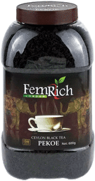 Чай цейлонський чорний Pekoe Фемрич Femrich ПЕКОЕ 600г листовой пб ...