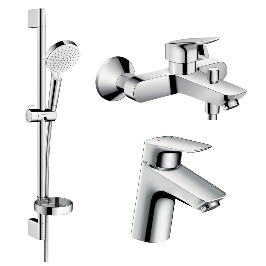 Комплект змішувачів для ванни HANSGROHE LOGIS 1222019 хром латунь ...