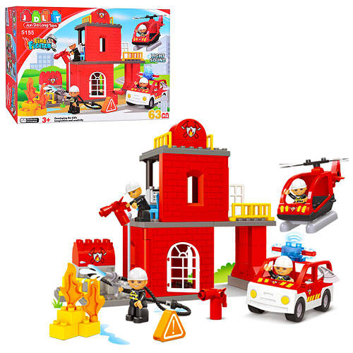 Конструктор "Пожежна станція" JDLT (63 деталі) арт. 5155 (ID#1370466103), цена: 1255 ₴, купить ...