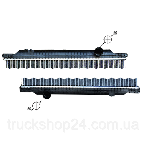 Радиатор двигателя без рамы RENAULT PREMIUM DCI 5001856788 5001856789 ...