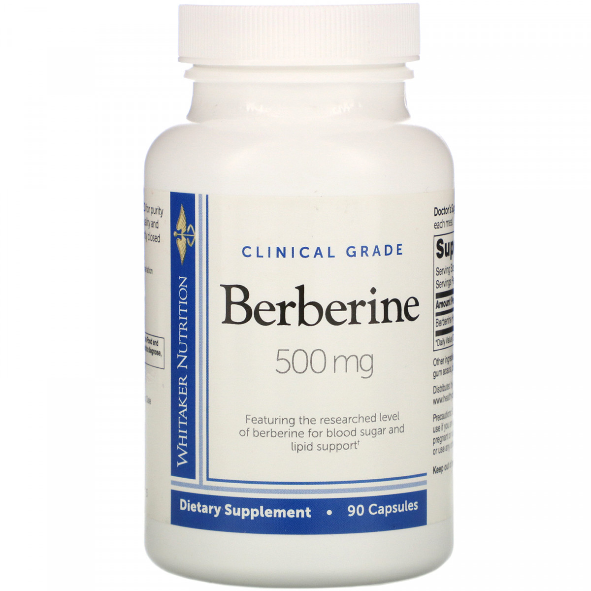 Берберин, Clinical Grade, Berberine, Dr. Whitaker, 500 мг, 90 капсул ...
