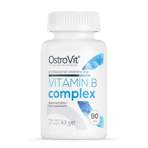 Витамин В комплекс, VITAMIN B COMPLEX, OstroVit, 90 таблеток (ID ...