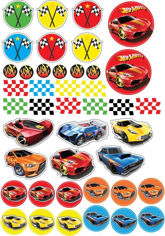 Вафельная Картинка на Торт "Хот Вилс" (на Листе А4)- — Купить Недорого ...