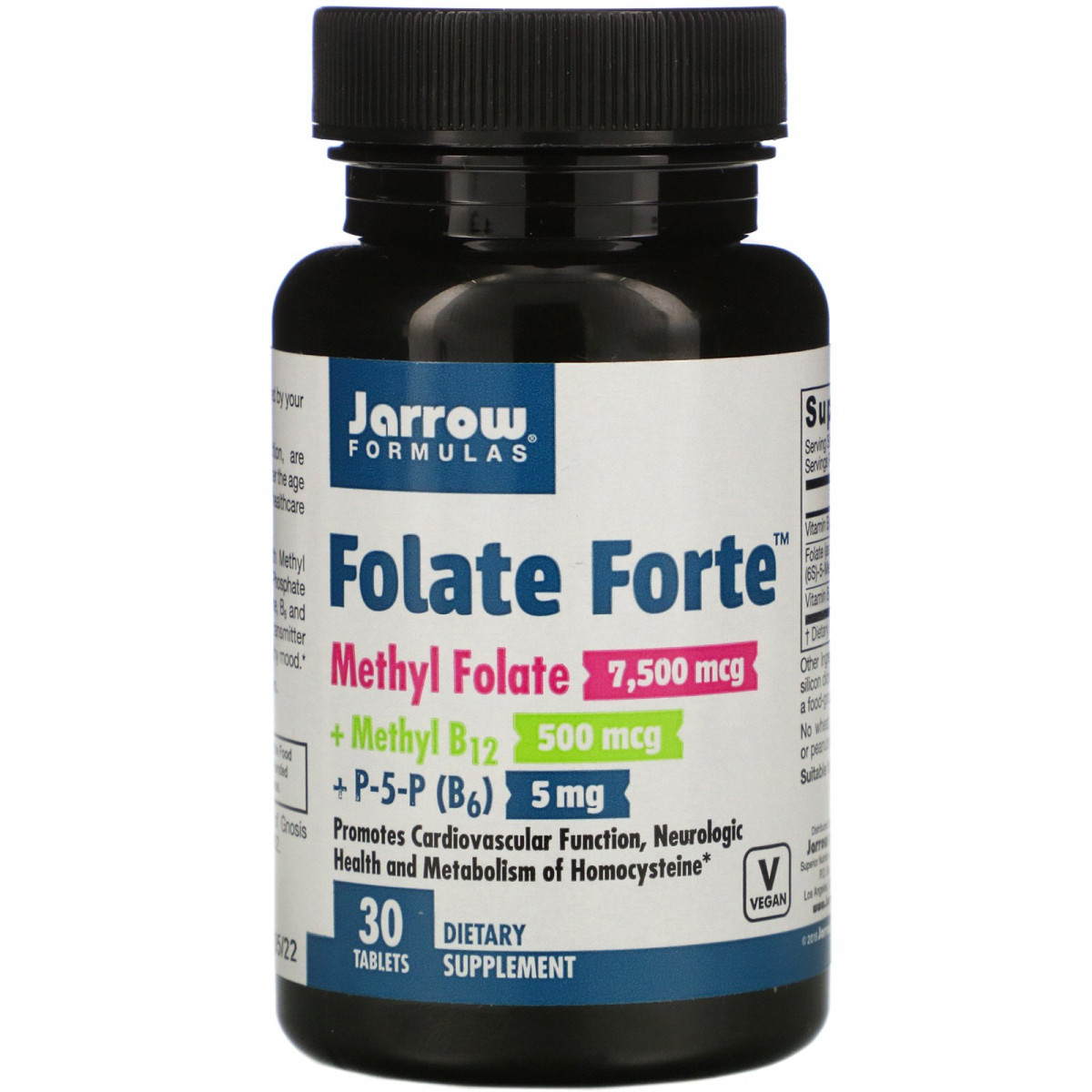 Фолат форте, метилфолат + метил B12 + P-5-P, Folate Forte, Methyl ...
