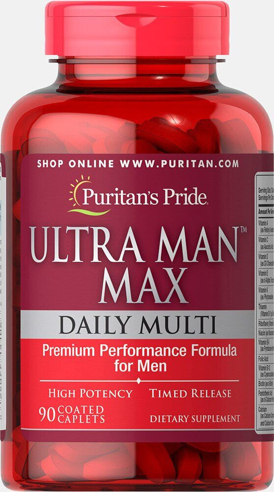 Вітаміни для чоловіків, Ultra Man Max, Puritan's Pride, 90 таблеток (ID ...