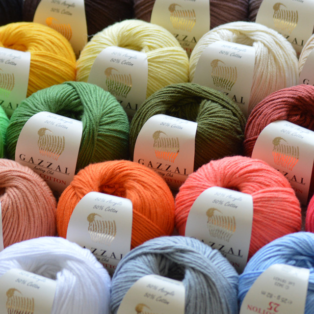 Gazzal Baby Cotton 25 \ Беби Коттон 25 пряжа хлопок с акрилом купить ...