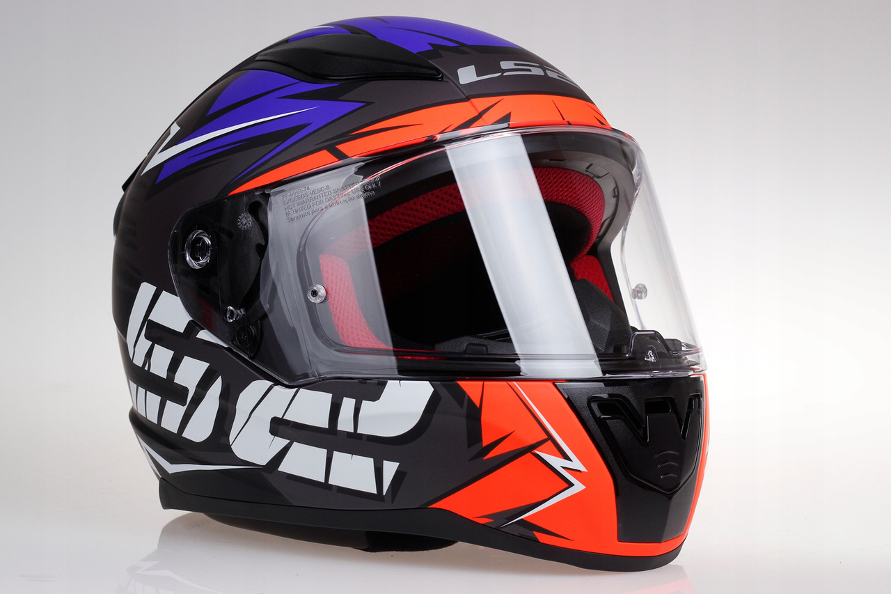 Мотошлем LS2 FF353 RAPID CROMO Orange Fluo Blue Matt мат: продажа, цена ...