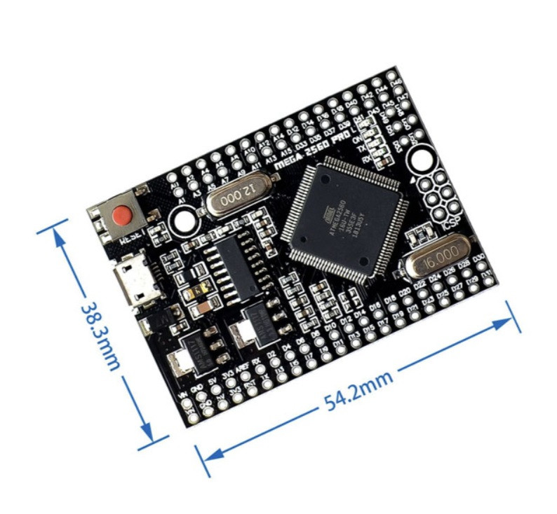 Arduino Mega 2560 ATmega2560-16AU CH340G плата налагоджувальна USB-UART ...