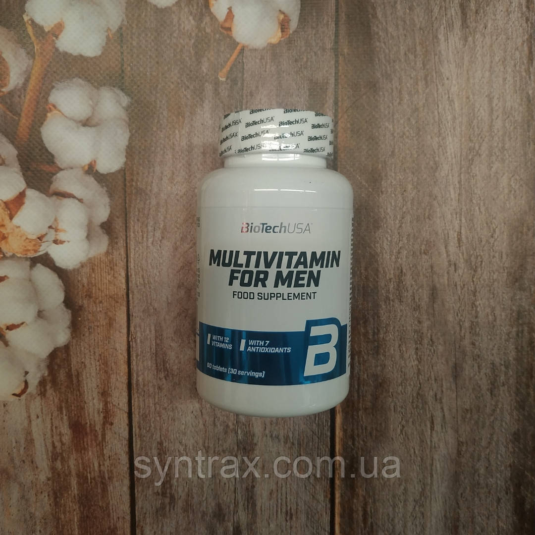 Multivitamin for Men BioTech USA 60 tabs. витамины для мужчин: продажа ...