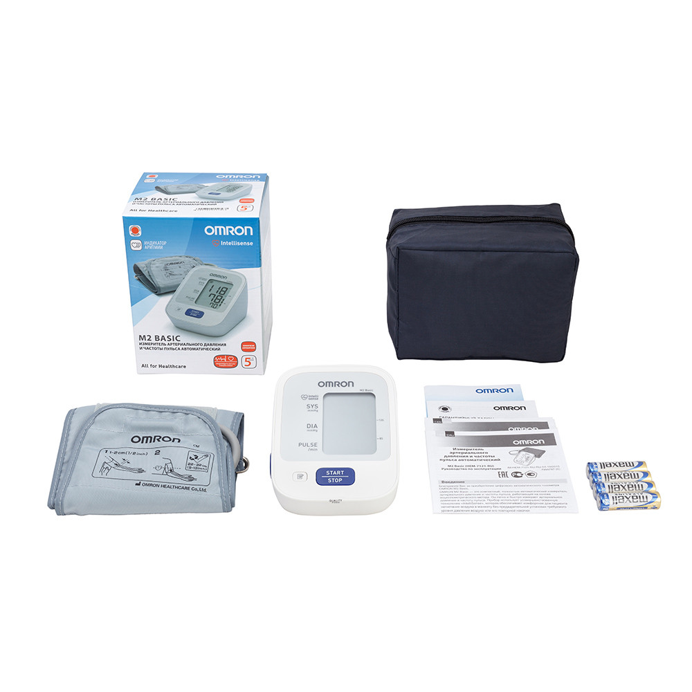 Omron M2 Basic (HEM-7121-RU) автоматический тонометр на плечо гарантия 5 лет, цена 1550 грн ...