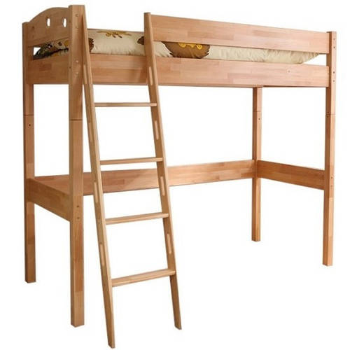 Купить Кровать-чердак трансформер B010 90х190 деревянная из бука цвет ...