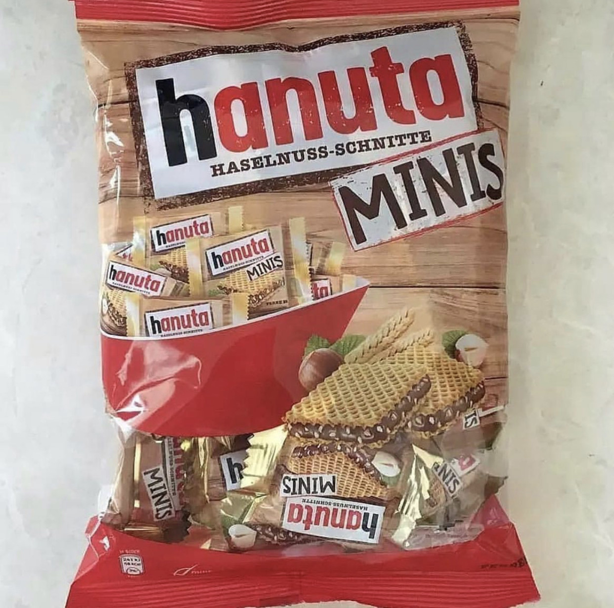 Купити Вафлі Hanuta minis 200 g (19шт в упаковці), ціна 115 грн - Prom ...