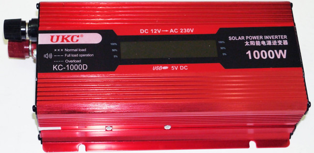 Преобразователь Напряжения 12V в 220V UKC 1000W KC-1000D Инвертор с LCD Дисплеем — в Категории ...