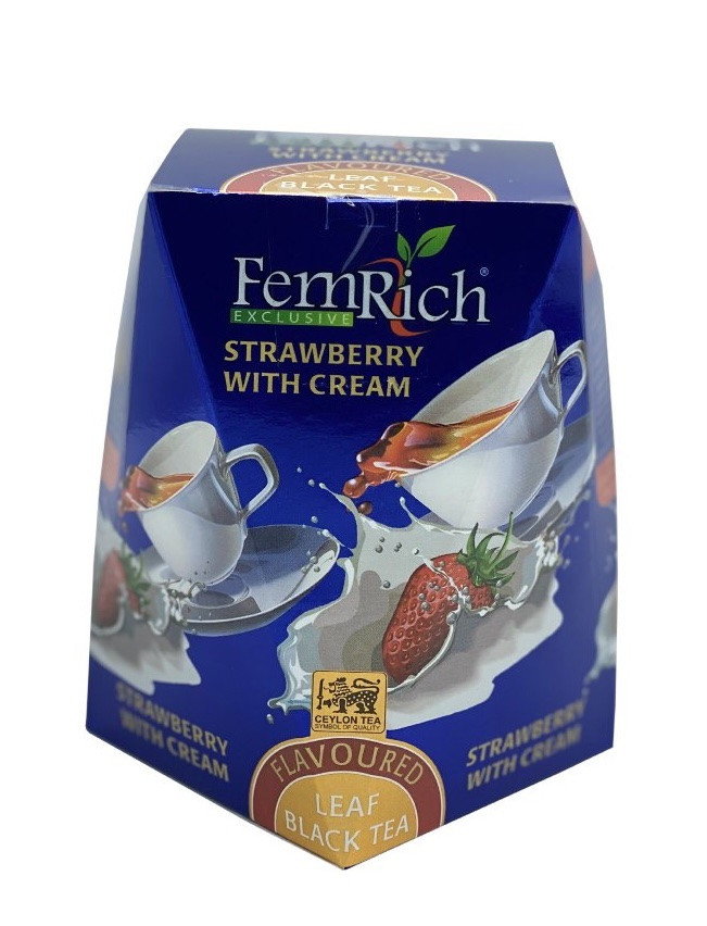 Чай Фемріч, Femrich Чорний "Полуниця з вершками" 100 г (ID#828222560 ...